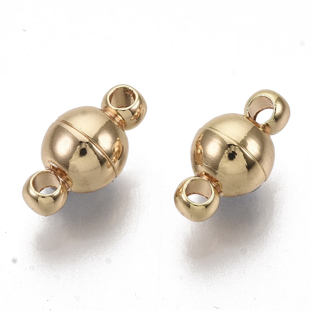 Broche redondo magnético Dorado / set | Matinée Accesorios