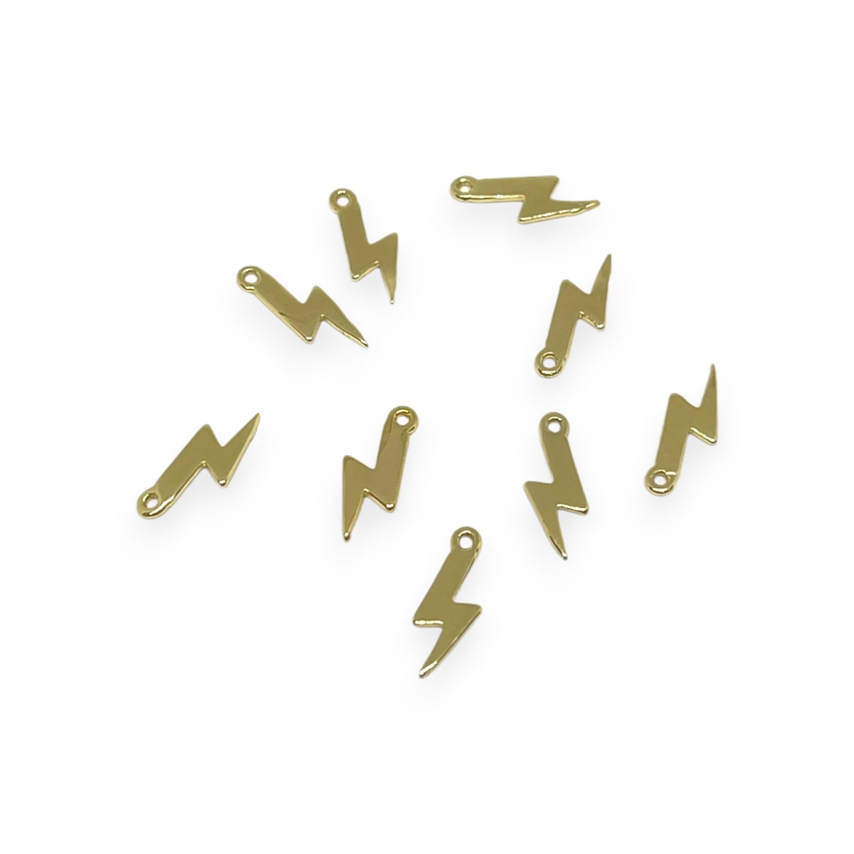 Mini Dije rayo 11x4 mm baño de oro / unidad | Matinée Accesorios