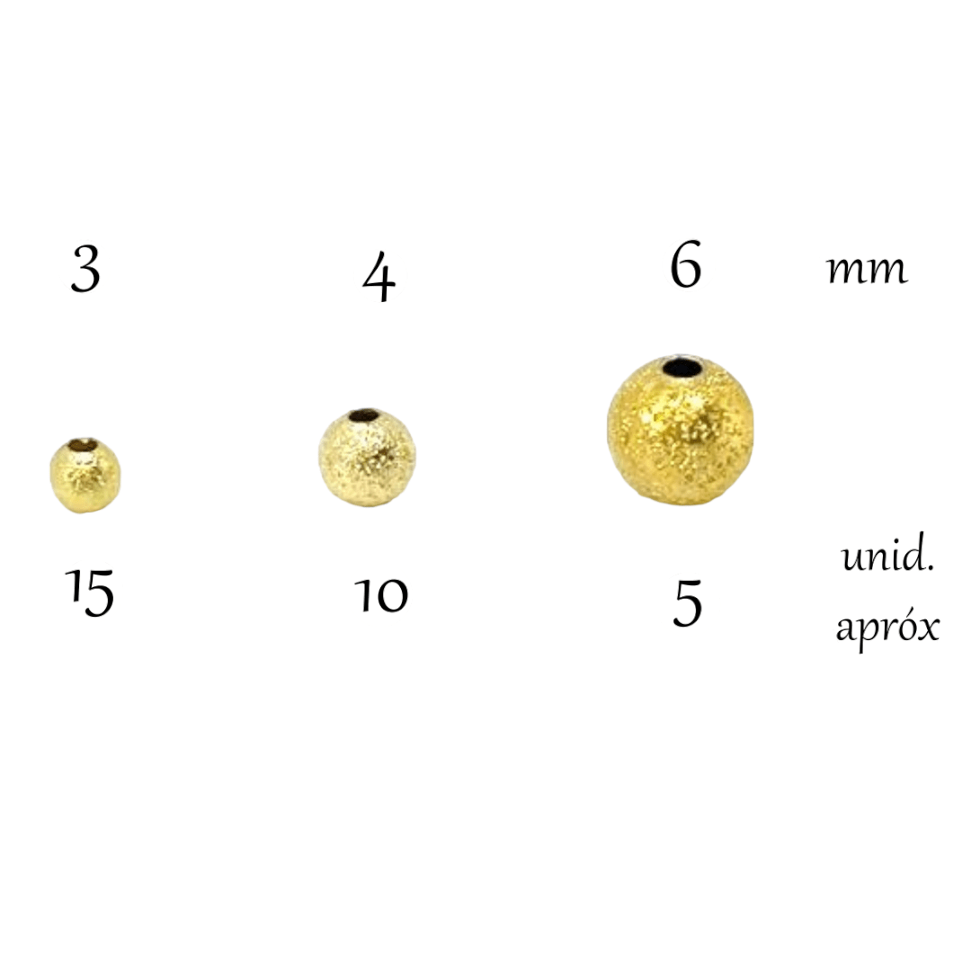 Balines diamantado Gold-filled / gramo | Matinée Accesorios