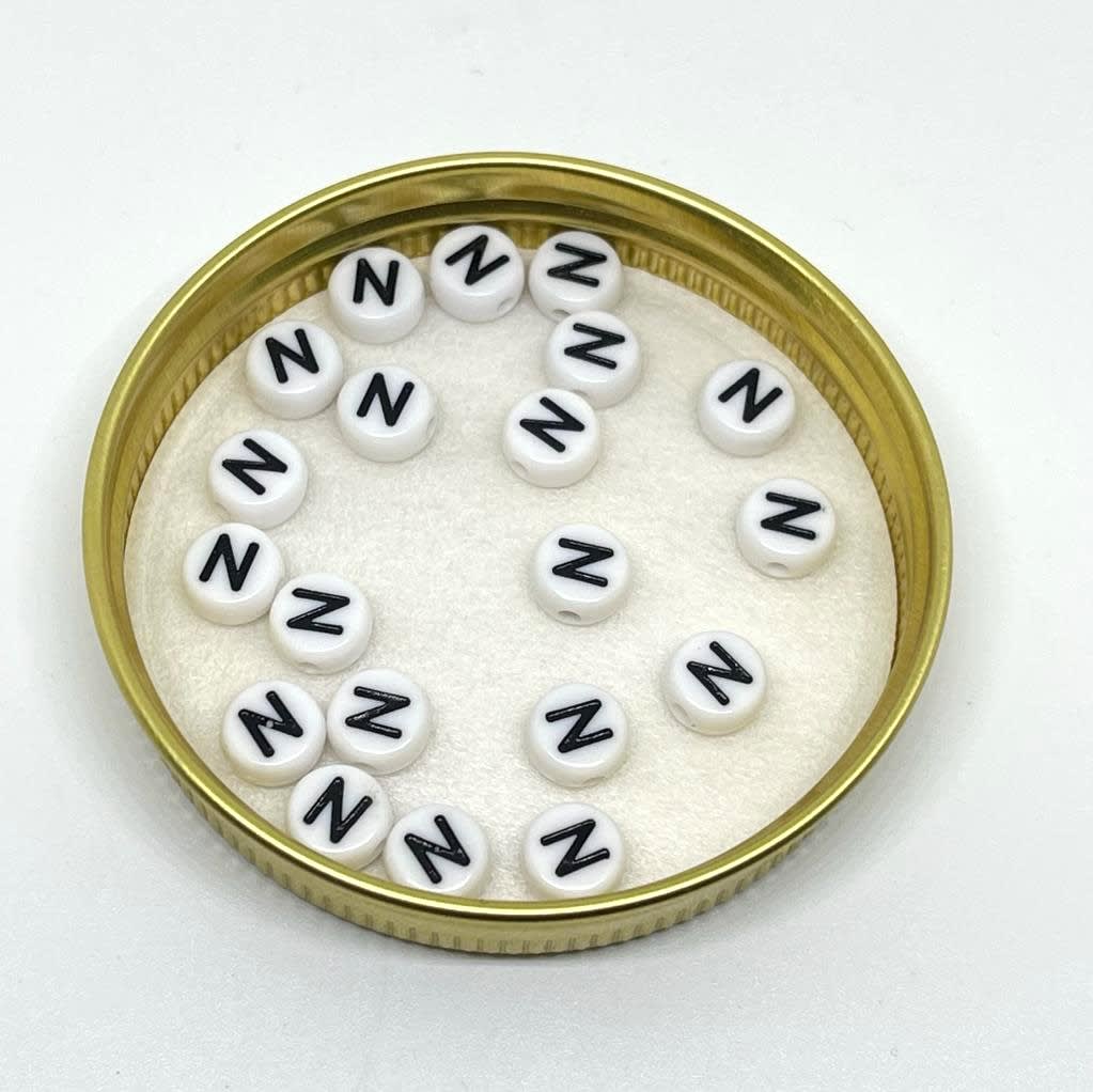 Letras plásticas redonda abecedario / 40 uds | Matinée Accesorios