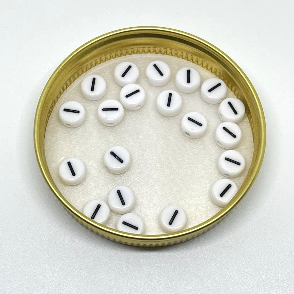 Letras plásticas redonda abecedario / 40 uds | Matinée Accesorios