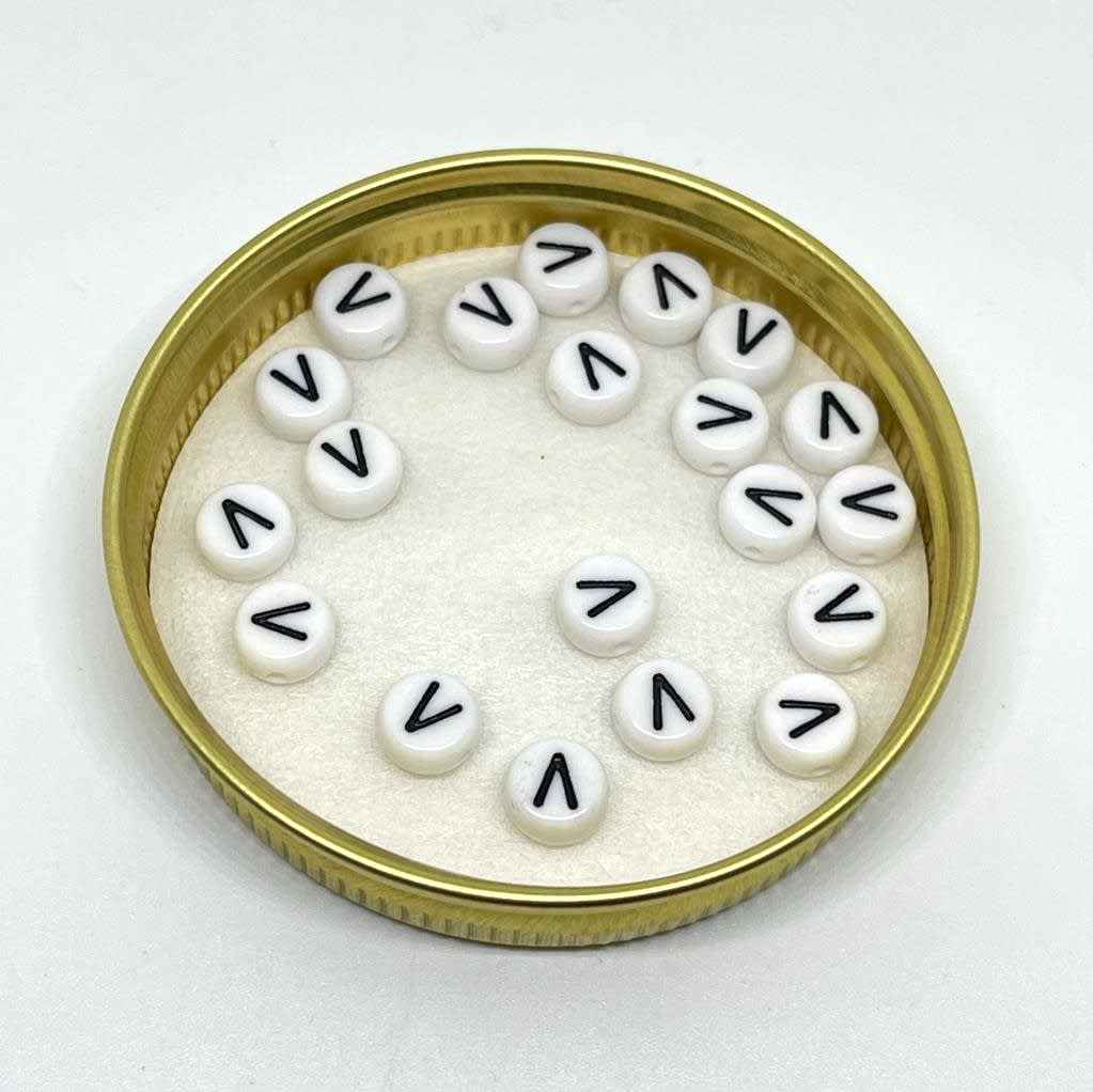 Letras plásticas redonda abecedario / 40 uds | Matinée Accesorios