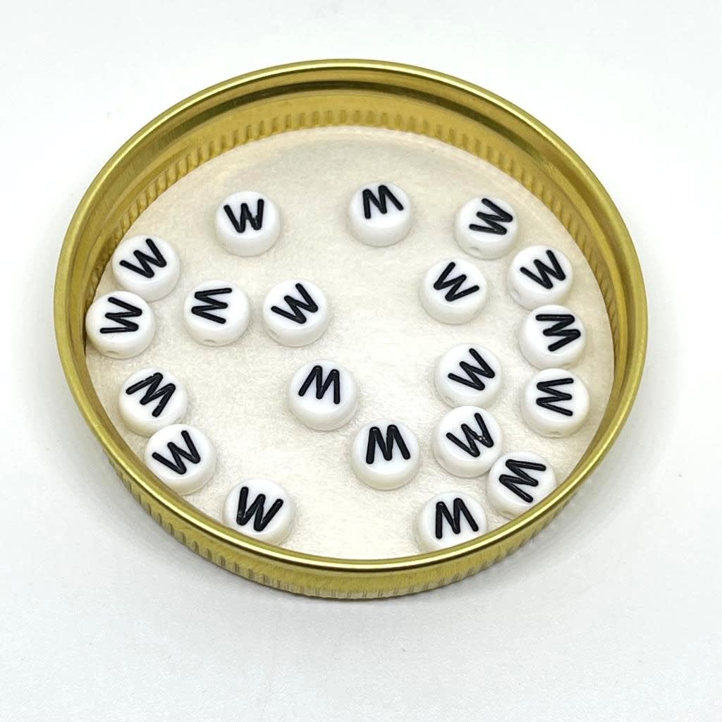 Letras plásticas redonda abecedario / 40 uds | Matinée Accesorios