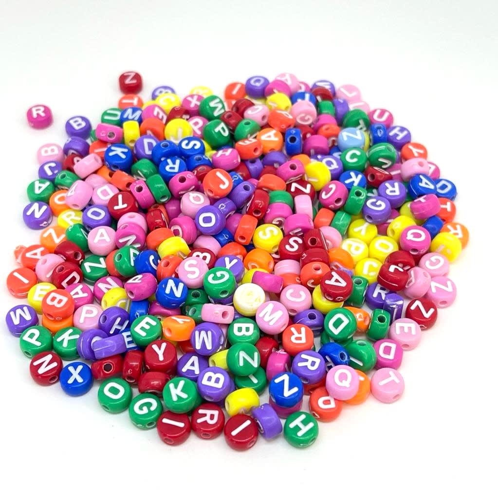 Letras plásticas redonda abecedario surtido / 100 grs | Matinée Accesorios