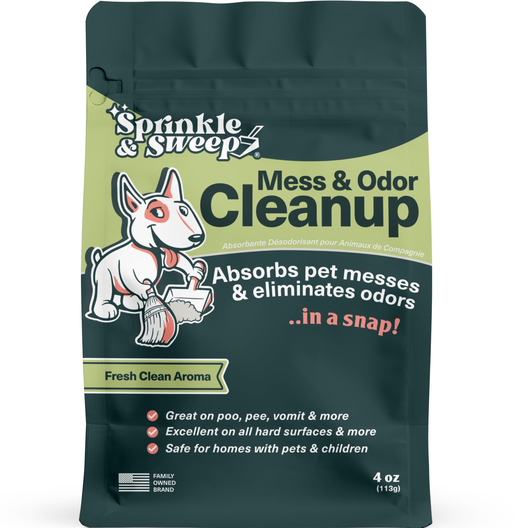 Sprinkle & Sweep - Mess & Odor Cleanup | MiuShop - Compras que Salvan Vidas