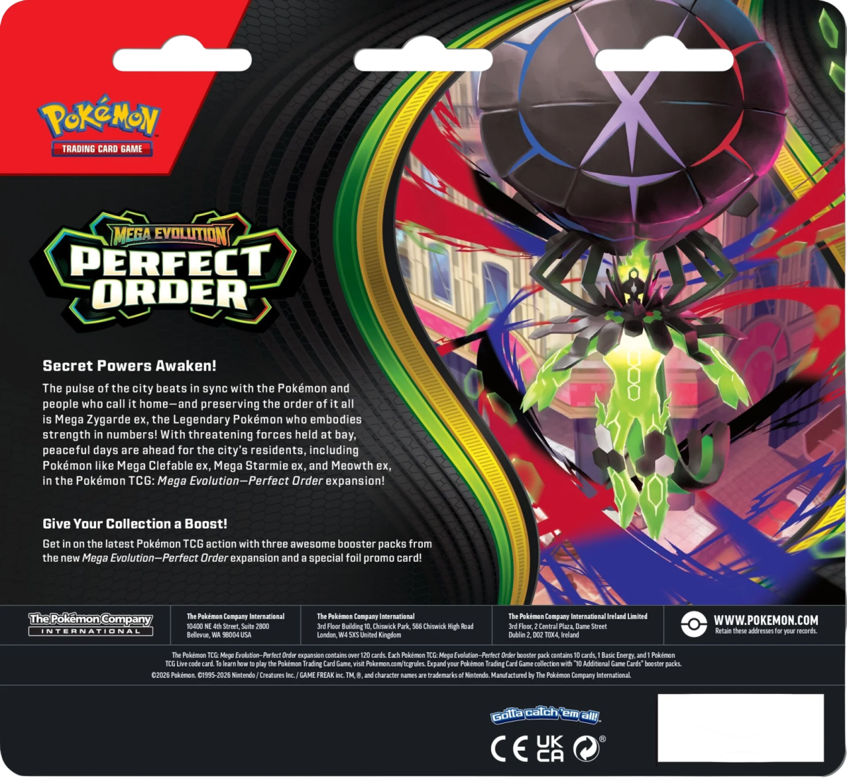Pókemon Mega Evolution - Perfect Order 3-Pack Blisters (ESP/ENG) | Moii ...