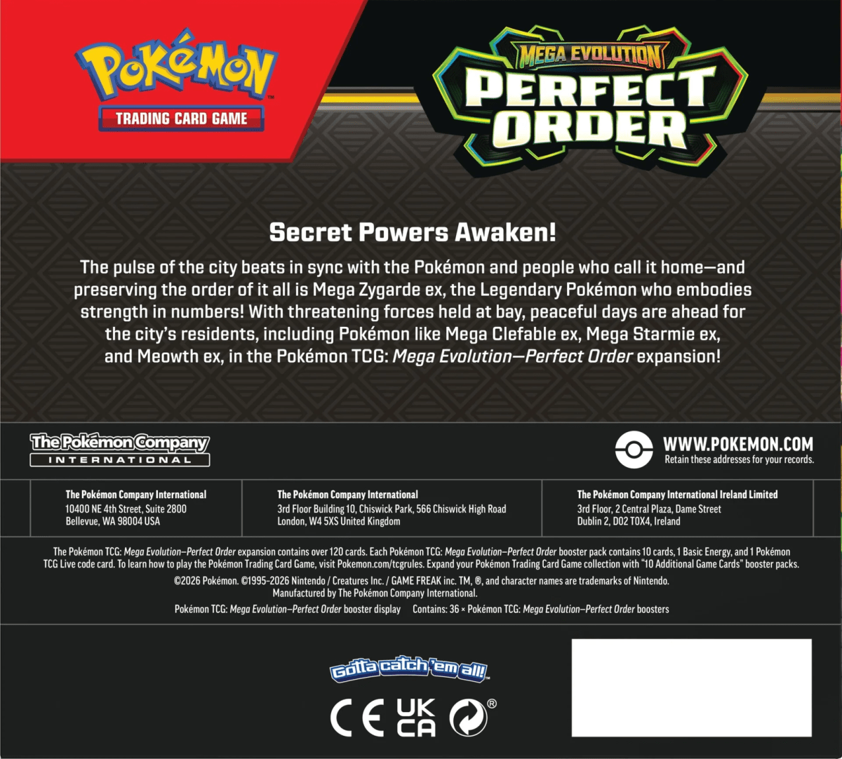 Pókemon Mega Evolution - Perfect Order Booster Display Box (ESP/ENG ...