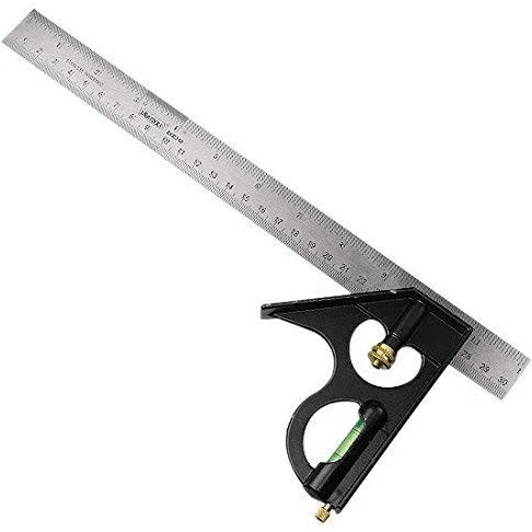 Escuadra combinada 12'' Uyustools (escuadra con nivel) | Tuerca Martillo