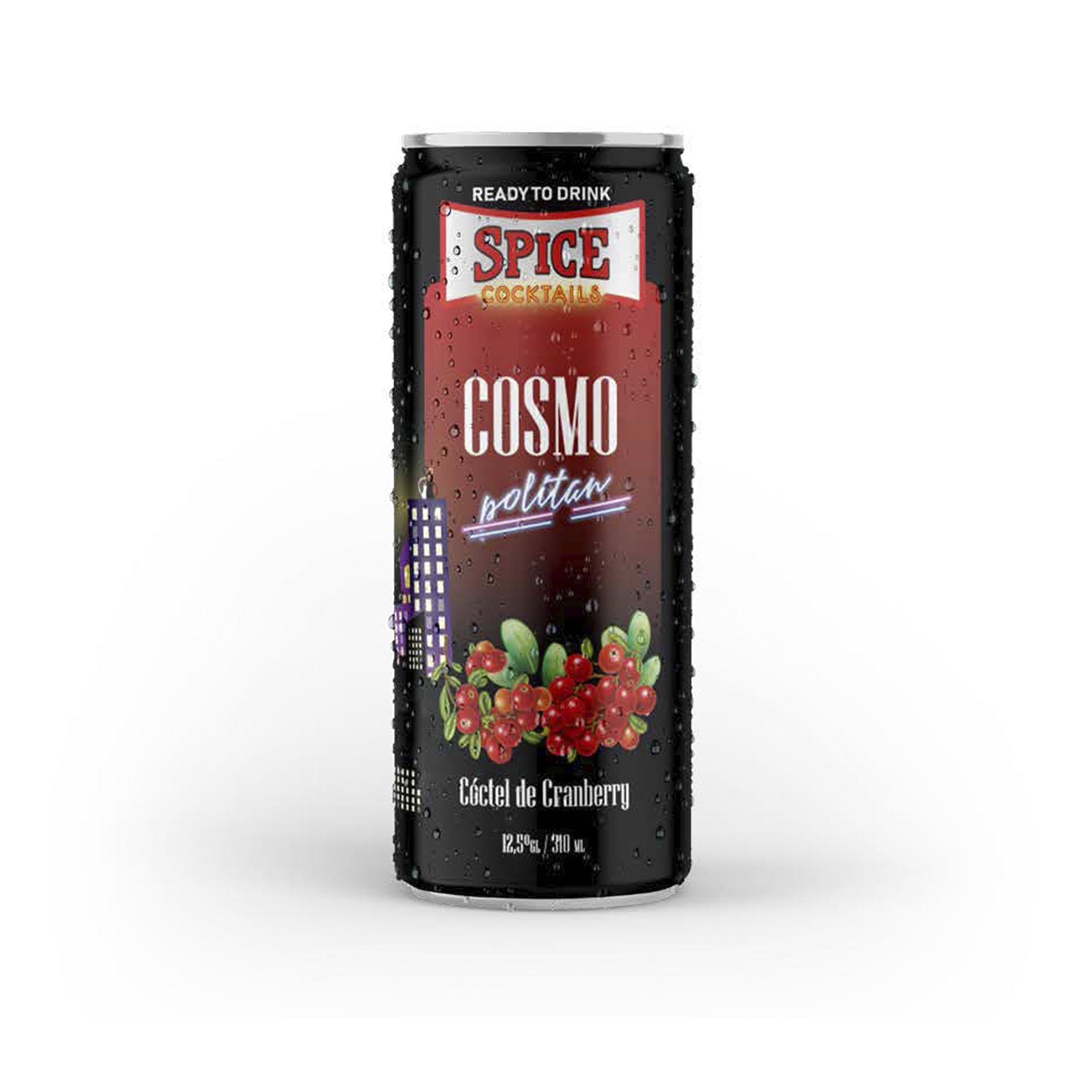 Cóctel Spice Cosmopolitan 12.5° lata de 310 cc | Licores Villafraz