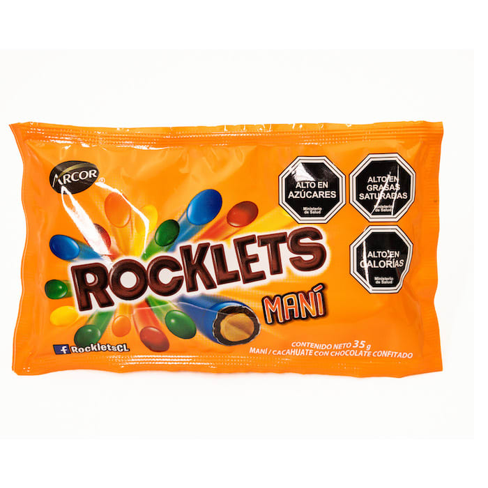 Chocolate Rocklets Maní 35 grs | Licores Villafraz