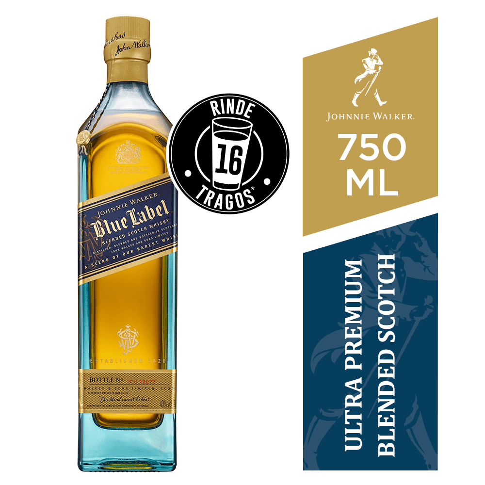 Whisky Johnnie Walker Blue Label 750 cc | Licores Villafraz