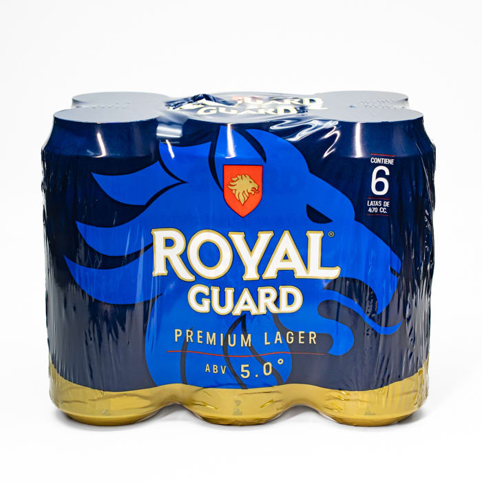 Pack Cerveza Royal Guard 5° Lata 470 Cc X 6 | Licores Villafraz