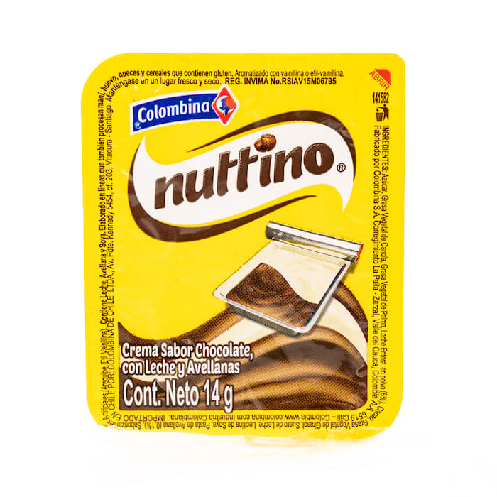 Crema de Chocolate Nuttino 14 grs. 1 Und. | Licores Villafraz