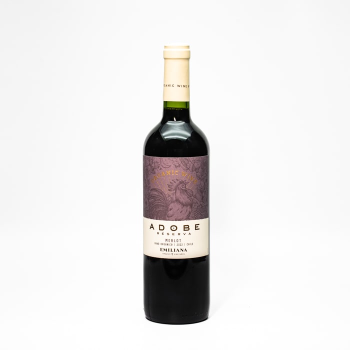 Vino Adobe Reserva Orgánico Merlot 750 Cc | Licores Villafraz