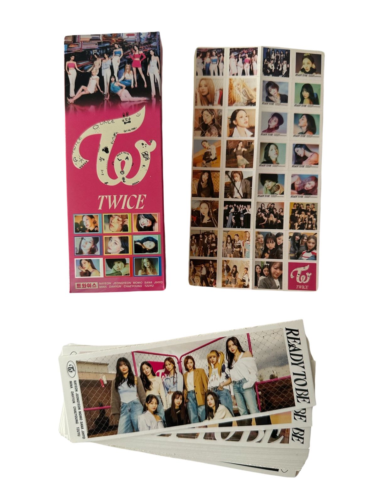 Set 30 Bookmarks + 32 Stickers Twice Kpop Marca Página | DYSHOPNOW