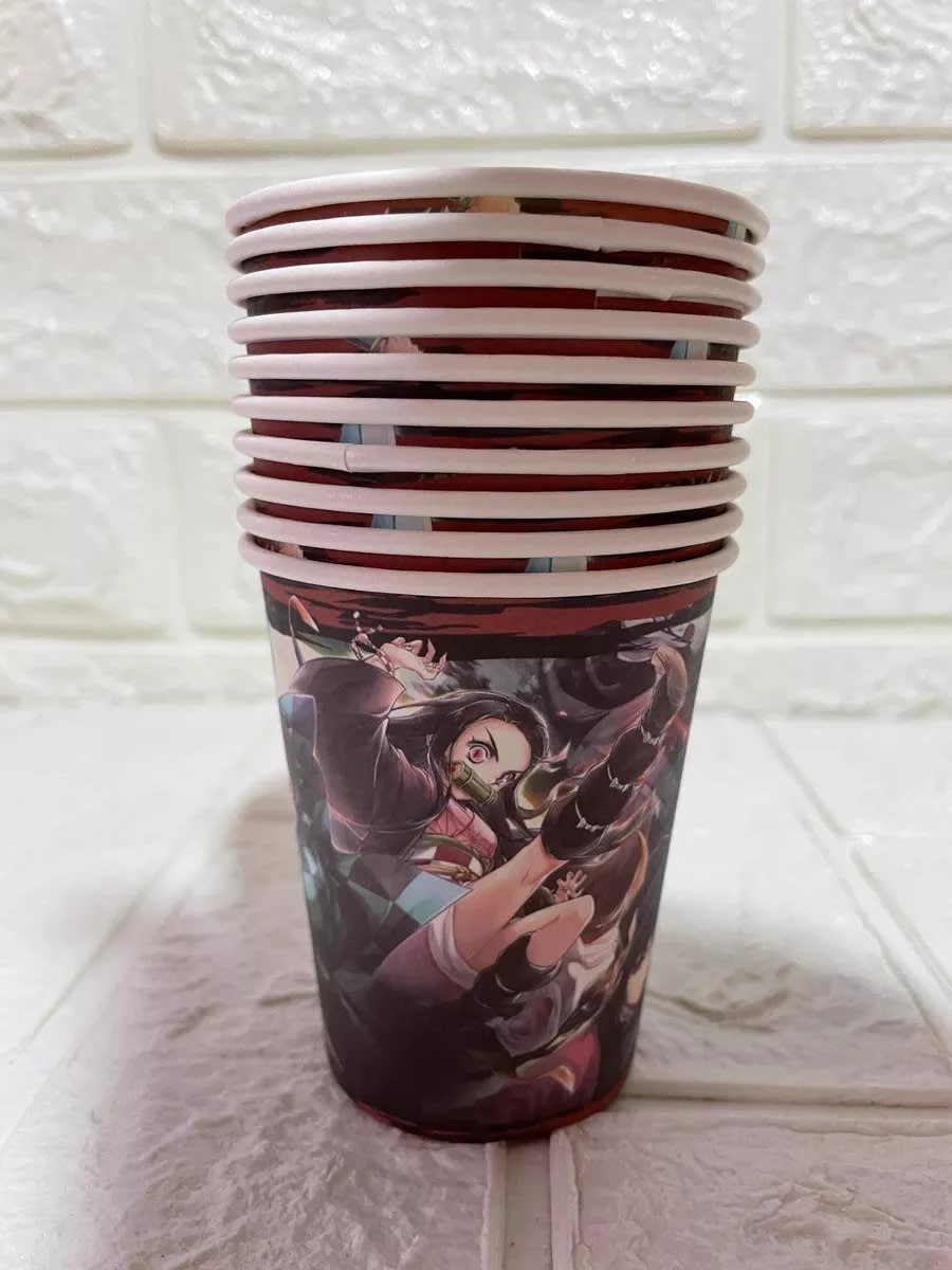 Pack 10 Vasos V3 Demon Slayer Kimetsu No Yaiba Cumpleaños | DYSHOPNOW