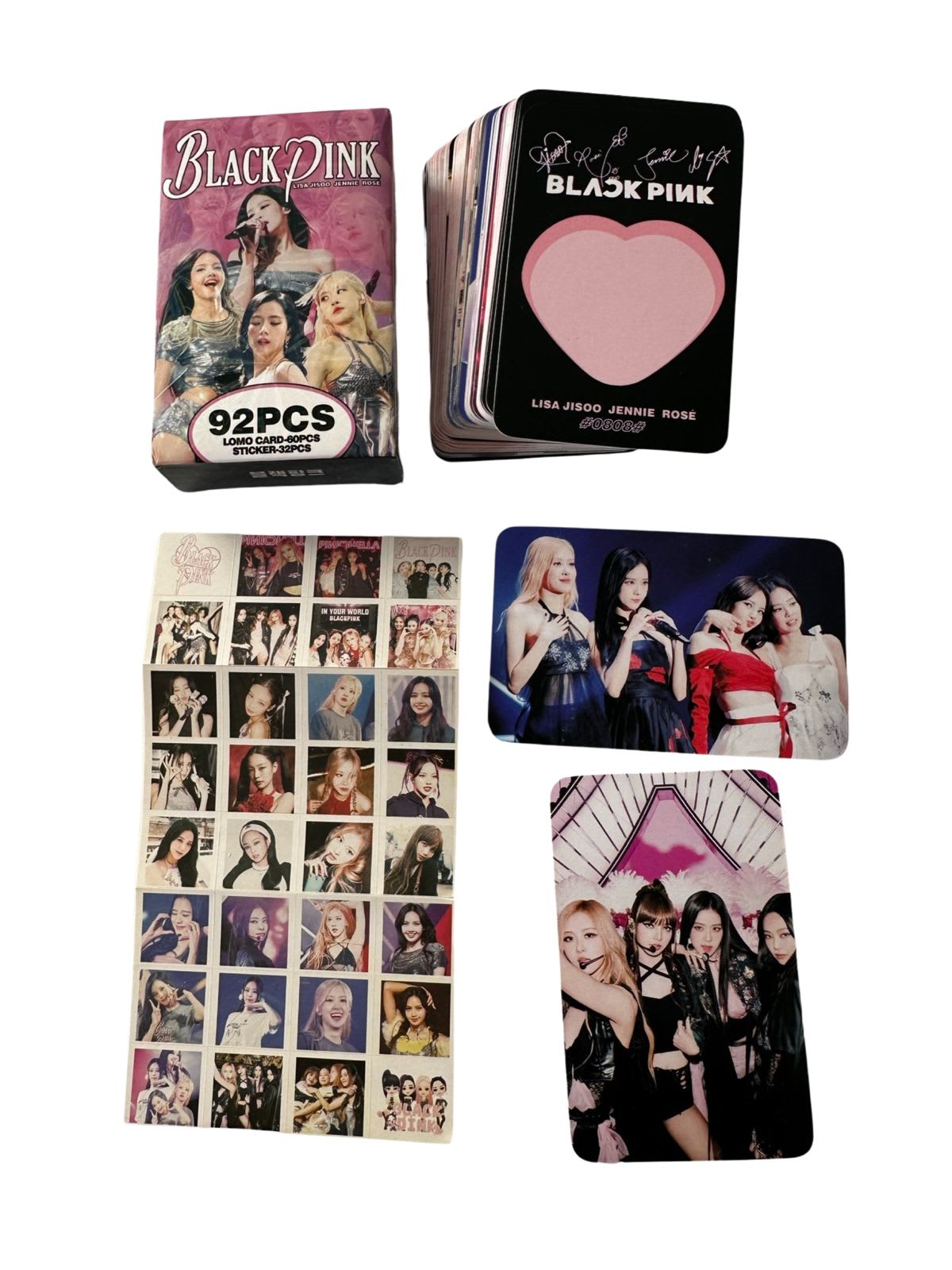 Set 60 Lomo Card Blackpink + 32 Stickers The Girls K-pop V3 | DYSHOPNOW