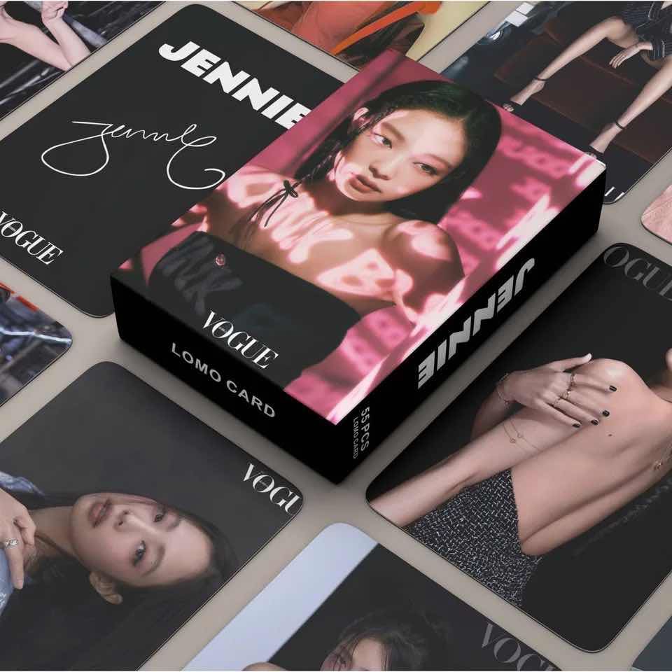 Set 55 Photocards / Lomo Card Blackpink Jennie Vogue Fans | DYSHOPNOW