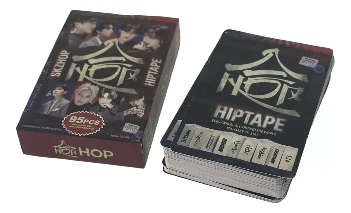 Set 55 Lomo Cards Stray Kids - Skzhop Hiptape + 40 Stickers | DYSHOPNOW