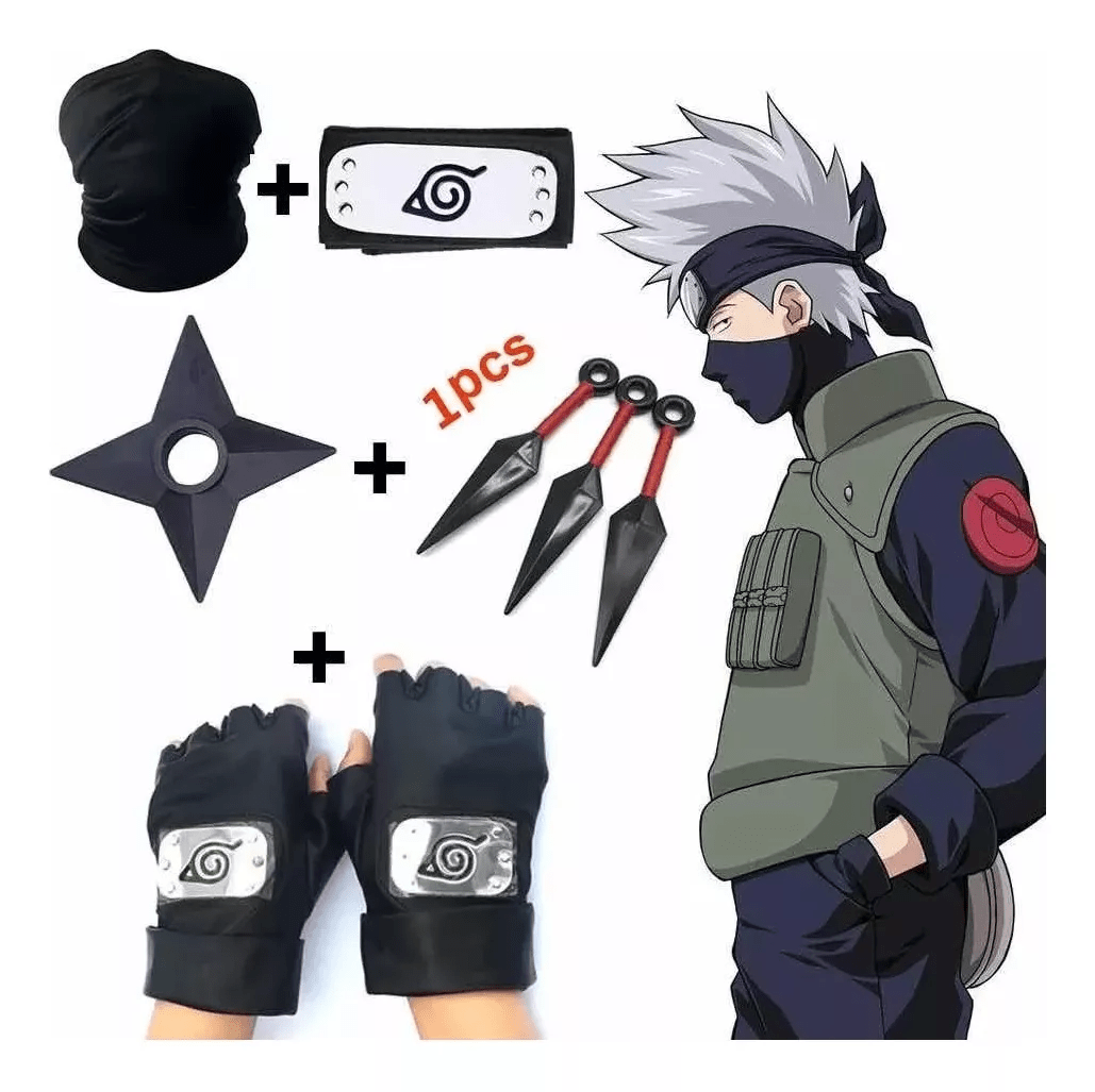 Kit Accesorios Kakashi Naruto Niños Cosplay Armas Juguetes | DYSHOPNOW