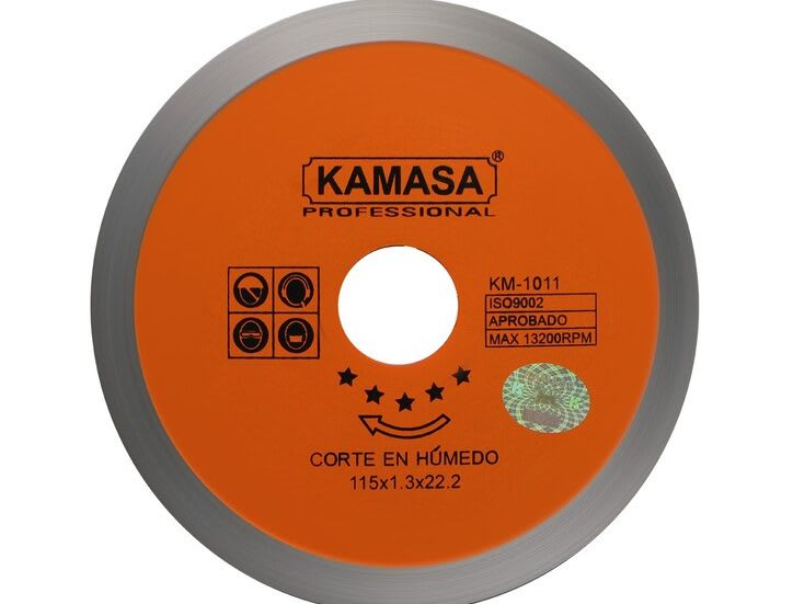 DISCO DIAMANTADO NARANJA CONTINUO 4 1/2" KM1011 KAMASA | iTools Store