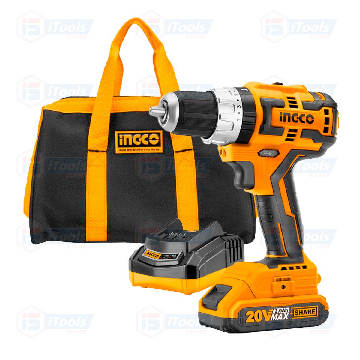 TALADRO PERCUTOR 20V INGCO ( REPOTENCIADO ) | iTools Store