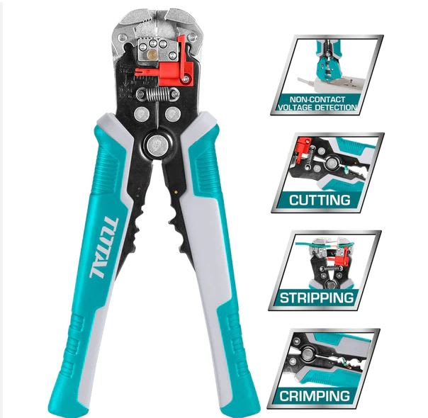 PINZA PELACABLES ELÉCTRICOS 4 EN 1 MULTIFUNCIÓN TOTAL | iTools Store