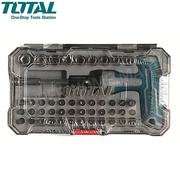 SET DESTORNILLADOR CON MANGO T 47 PZS TOTAL TOOLS TACSD30476 | iTools Store