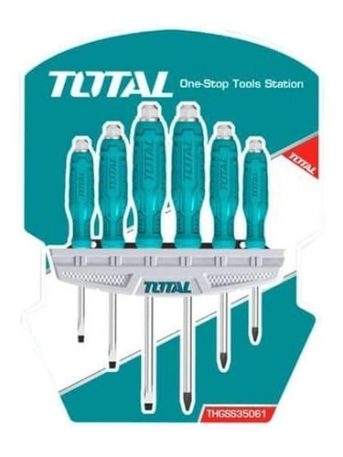 SET DE DESTORNILLADORES DE GOLPE 6 PIEZAS TOTAL THGSS35061 | iTools Store
