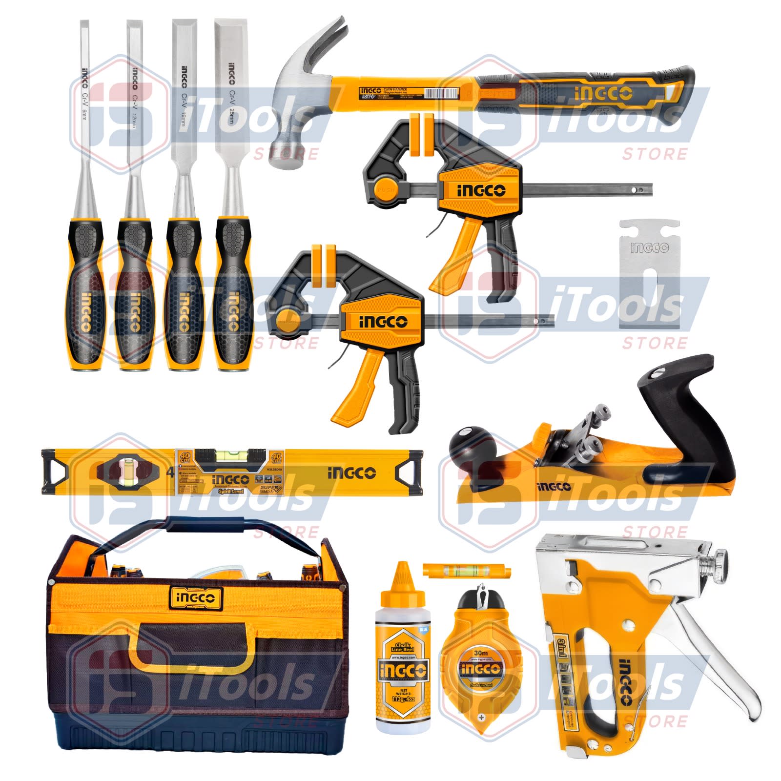 SET DE HERRAMIENTAS DE CARPINTERO 13 PCS INGCO PRO | iTools Store