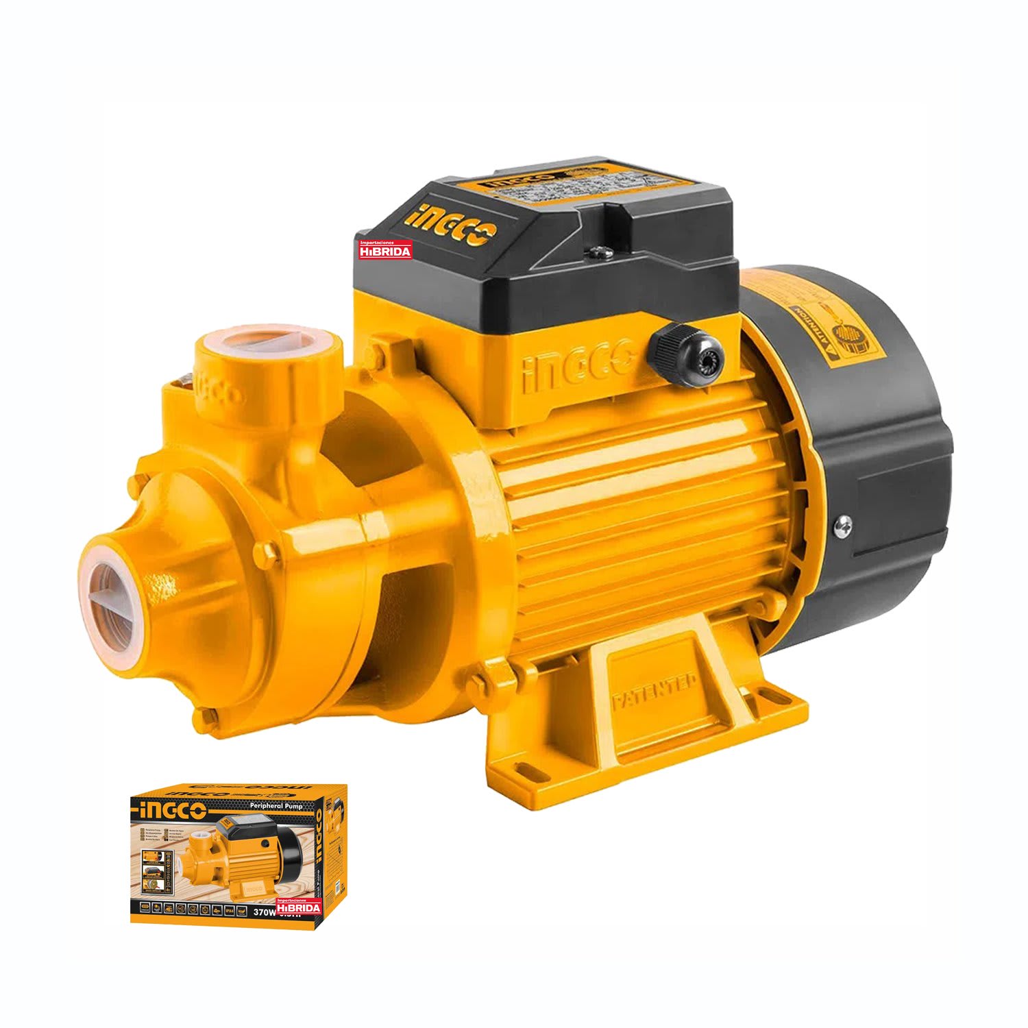 HIDROBOMBA PERIFÉRICA 0.5HP 35LMIN INDUSTRIAL INGCO - VPM3708-5 ...