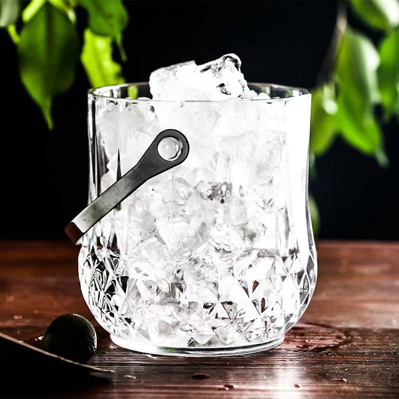HIELERA 1 LT ACRILICO TRANSPARENTE 22X12 CM | The Home Bar