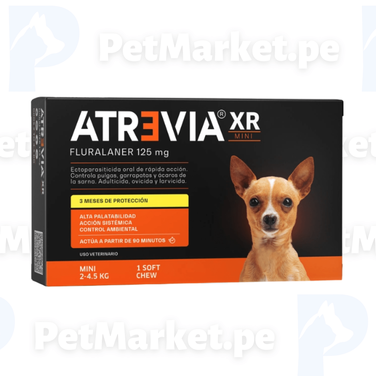 ATREVIA XR Mini 125mg Perros de 2.4 a 4.5kg | PetMarket | Petmarket.pe