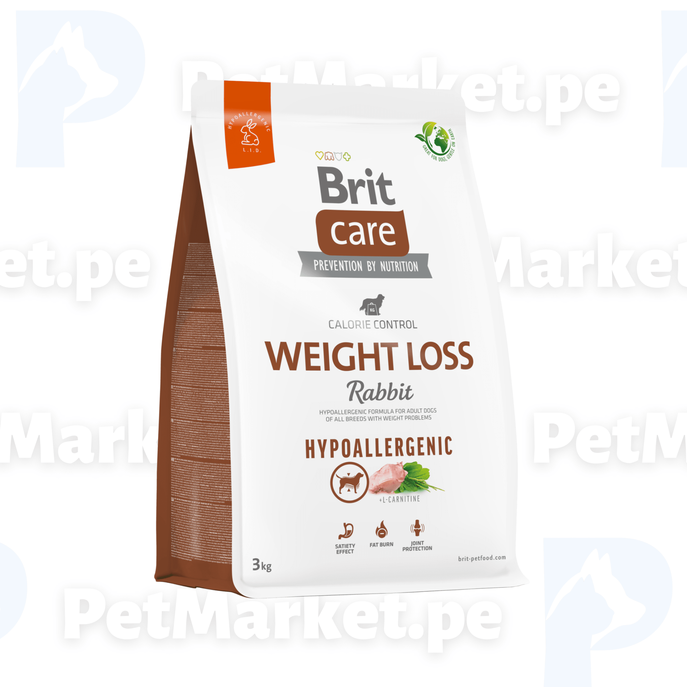 Brit Care Weight Loss Rabbit & Rice 3 Kg | PetMarket | Petmarket.pe