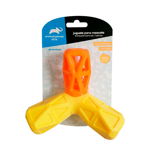 ANIMAL PLANET JUGUETES TRIPODE NARANJA AMARILLO | Fam Pet