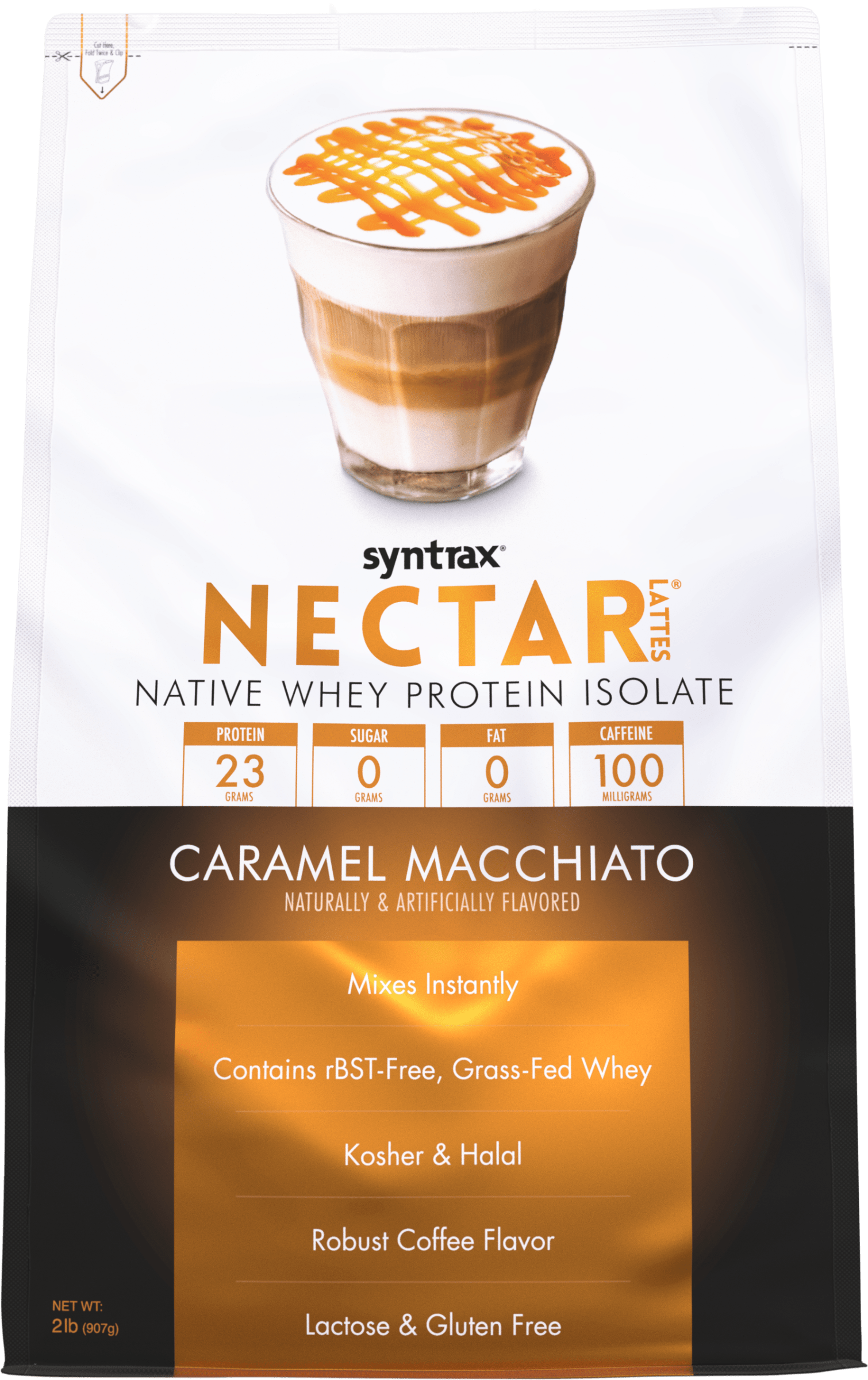 NECTAR LATTES WHEY PROTEIN ISOLATE 907 g | Nutrekall
