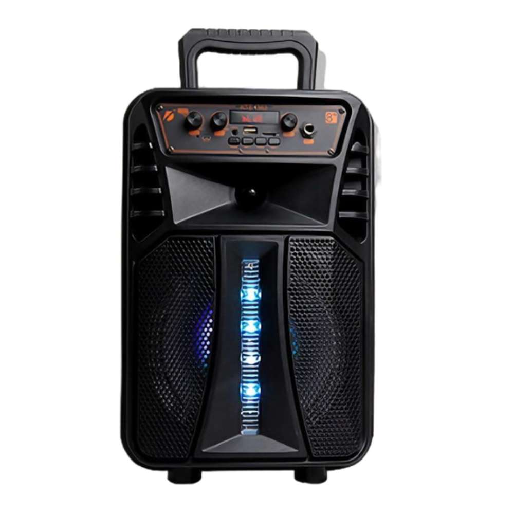 Bocina KTS-1563, Bluetooth, TF Card, Radio FM, USB MIC. 8" | MOREKA SHOP