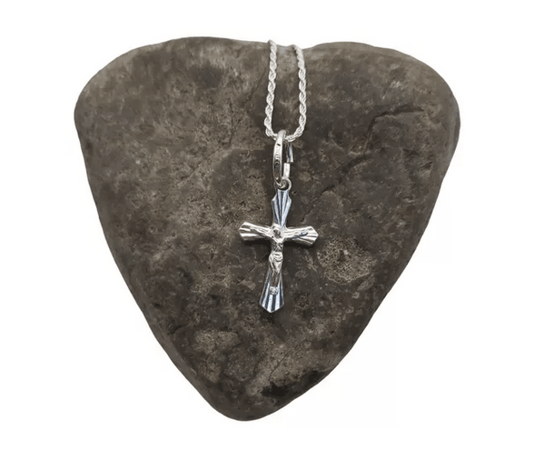 COLLAR CORTO 40CM CON COLGANTE CRUZ CHICA | Joyas Exclusivas Italianas ...
