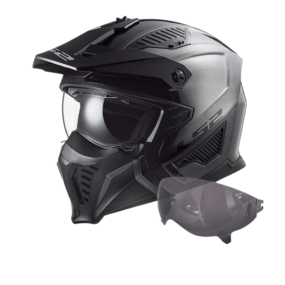 CASCO LS2 MODULAR OF606 DRIFTER JEANS TITANIUM GLOSS | Full Ruedas Chile