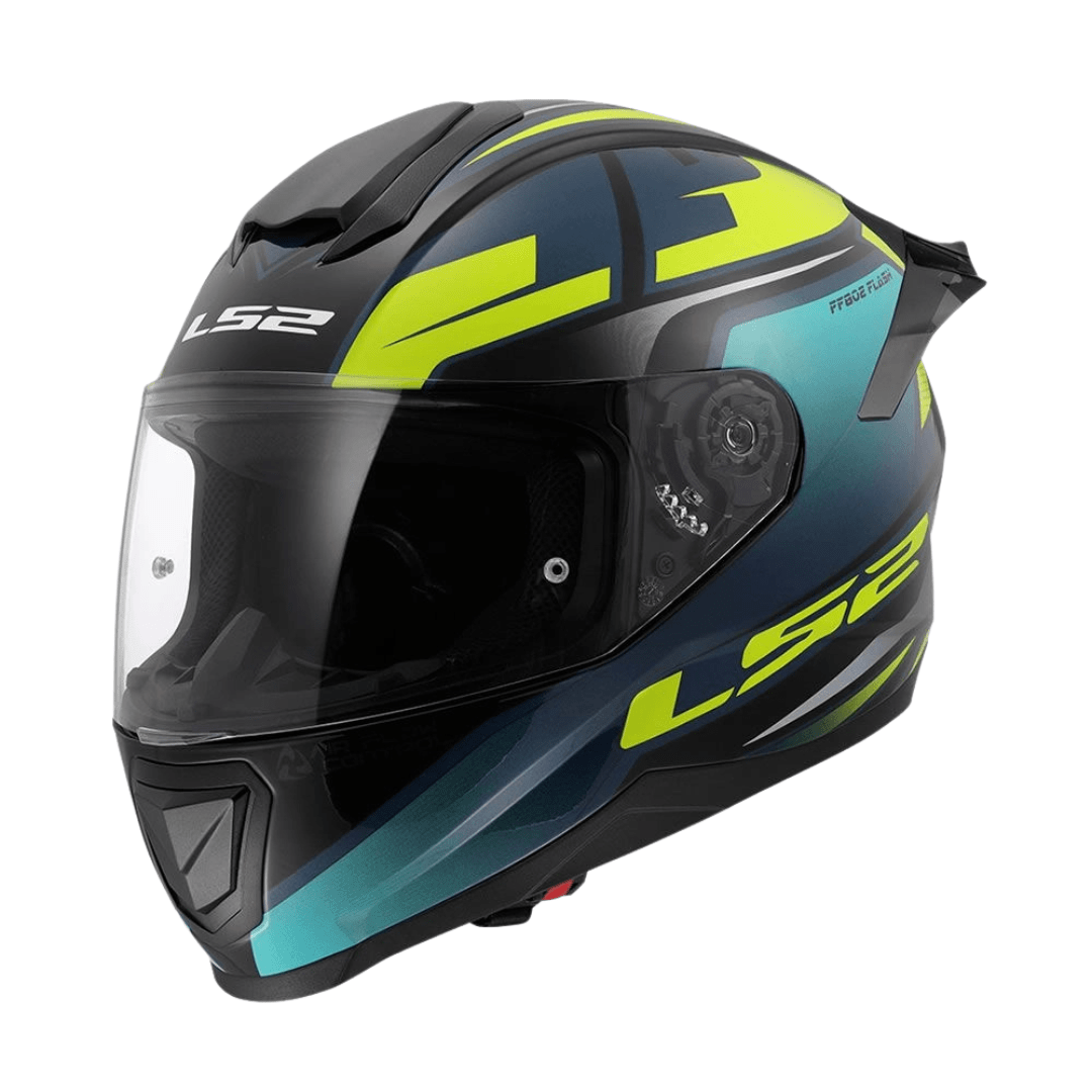 CASCO LS2 FF802 FLASH II IMPACT BLUE YELLOW | Full Ruedas Chile