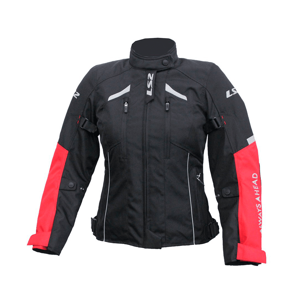 CHAQUETA LS2 SERRA LADY RED BLACK | Full Ruedas Chile