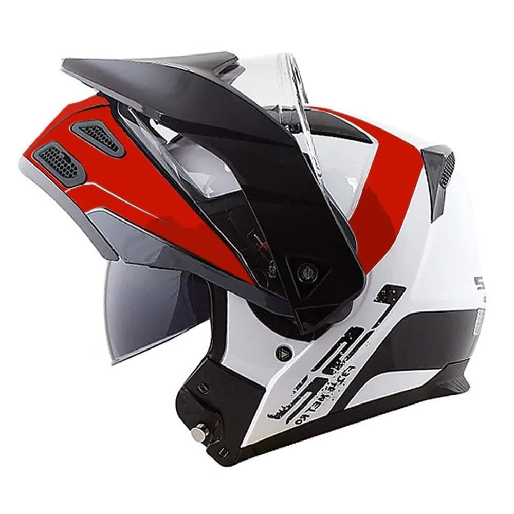 CASCO LS2 FF324 METRO EVO WHITE ORANGE | Full Ruedas Chile