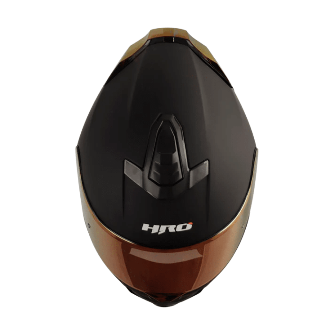 CASCO HRO 506 SOLID BLACK RED | Full Ruedas Chile