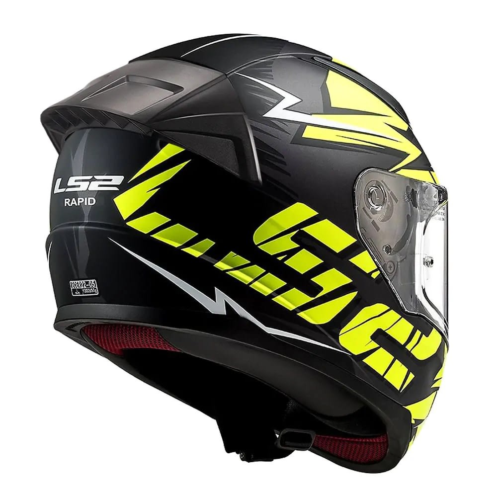 CASCO LS2 FF353 RAPID CHROMO BLACK YELLOW | Full Ruedas Chile