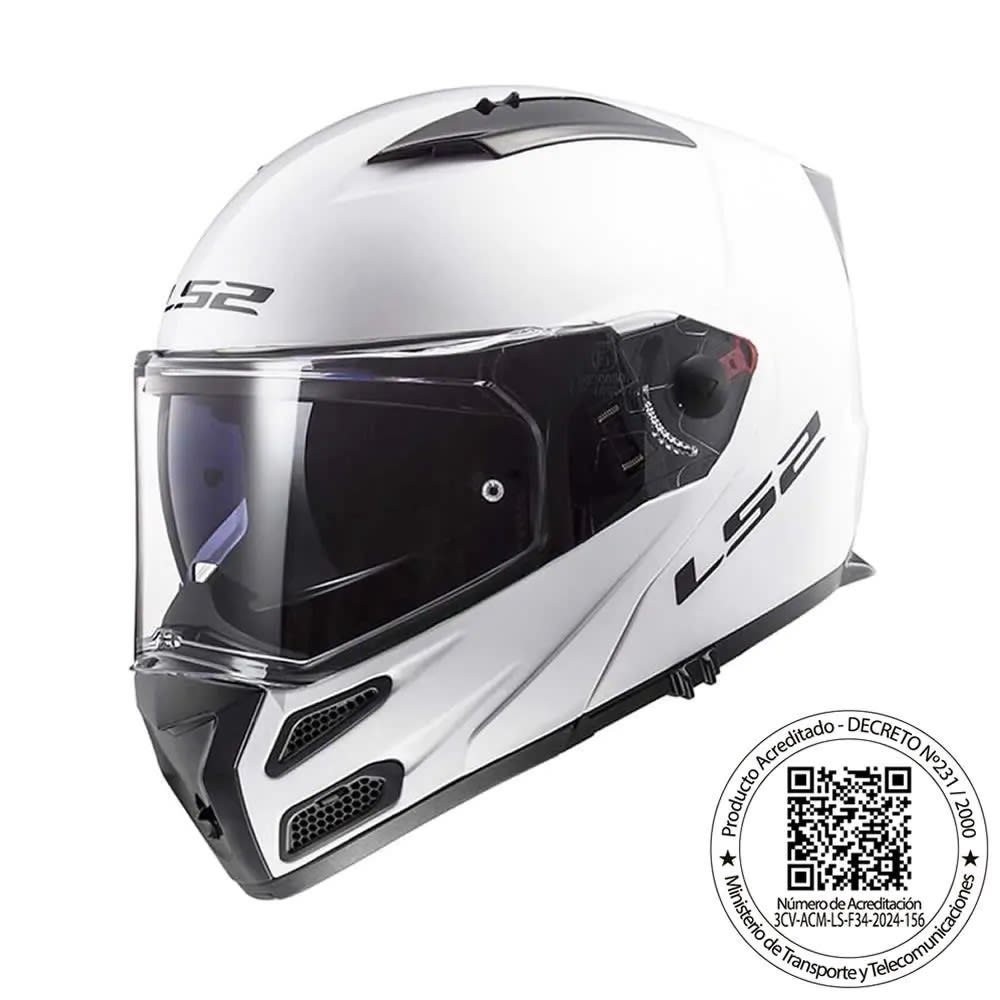 CASCO LS2 FF324 METRO EVO RAPID WHITE | Full Ruedas Chile