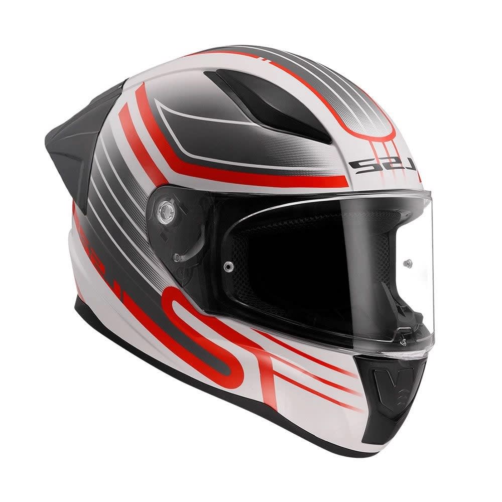CASCO LS2 FF353 RAPID II CIRCUIT WHITE RED | Full Ruedas Chile
