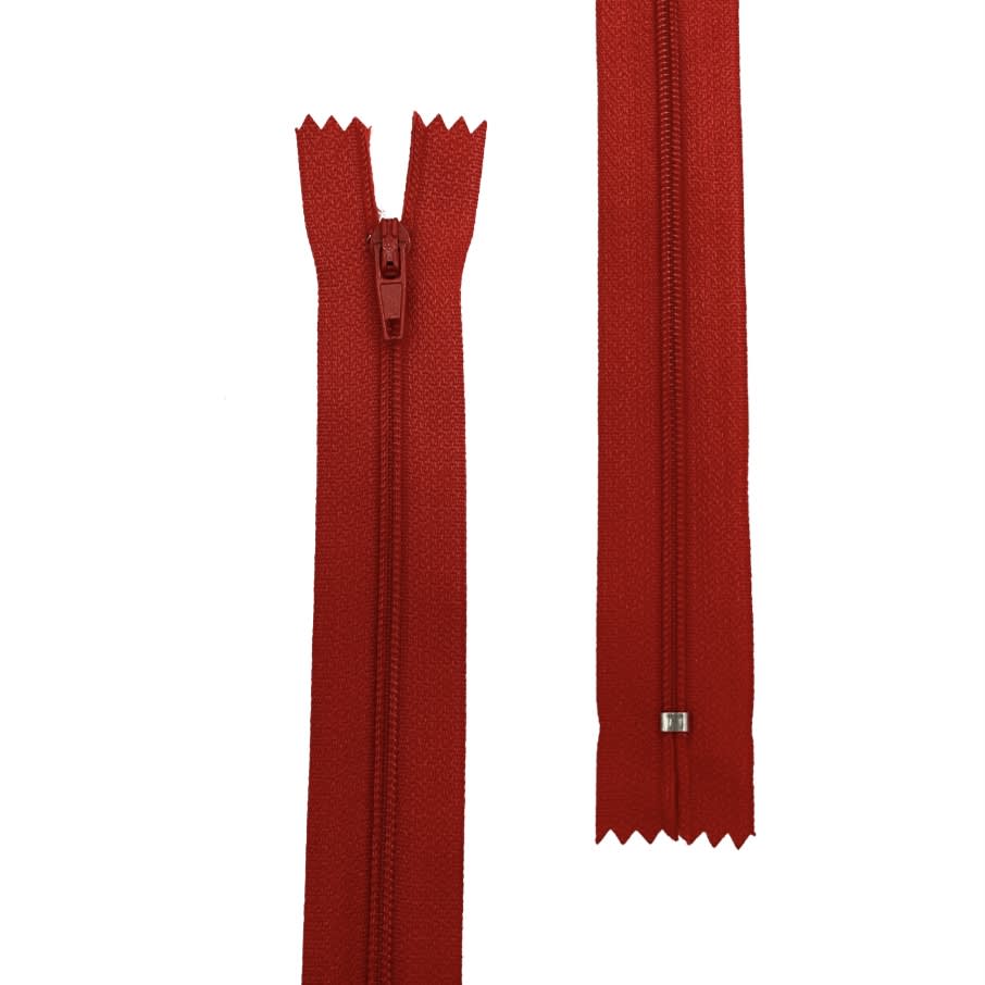 CIERRE NYLON #3 ROJO - 60 CM/50 PCS | Cordonería Chike - Envios a todo ...