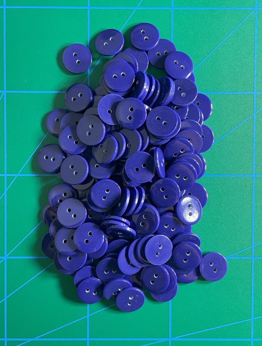 Botón Clásico (28 L-18 mm) Azul Rey | Cordonería Chike - Envios a todo ...