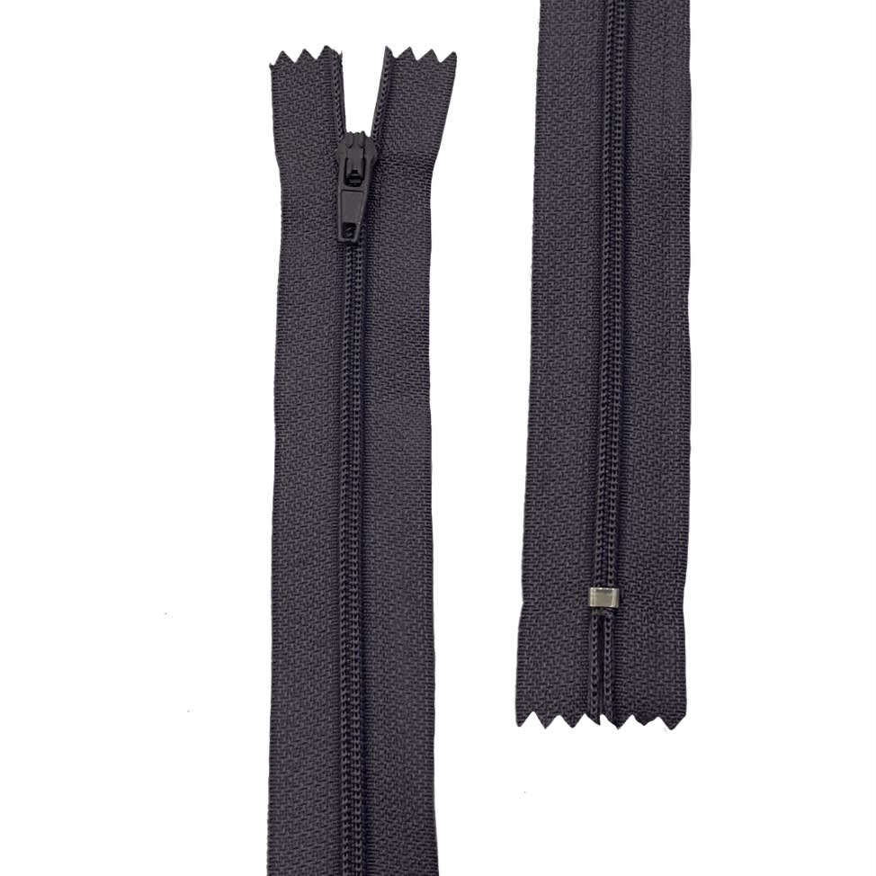 CIERRE NYLON #3 PLOMO OSCURO - 45 CM/50 PCS | Cordonería Chike Envios a ...
