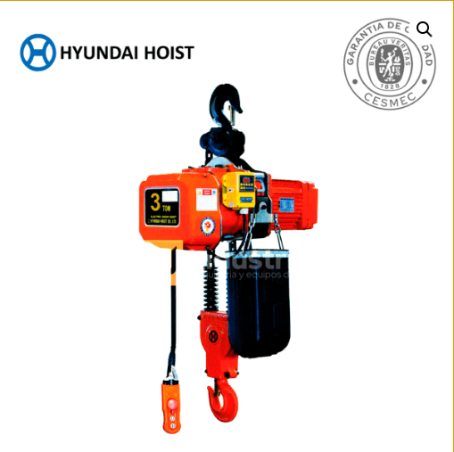 TECLE ELECTRICO ECH 380V 3000Kg,2 Ramal 1 Vel | Tecles & Winches